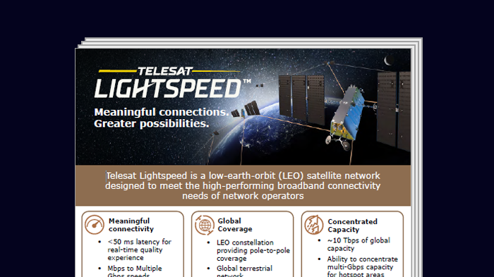Telesat Lightspeed LEO Network | Telesat